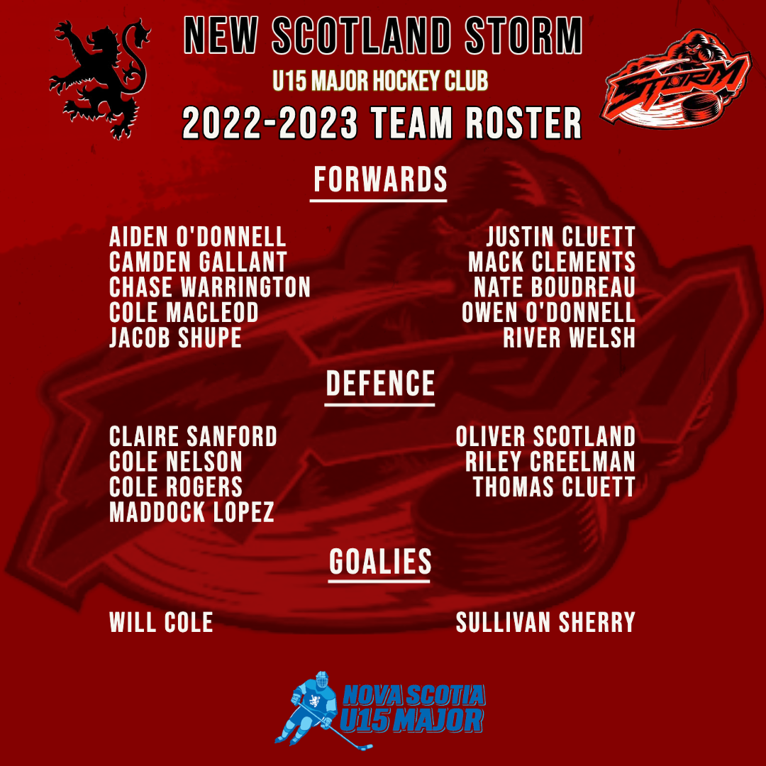 Storm Unveil New Title Sponsor & 2022-2023 Team Roster | Nova Scotia ...